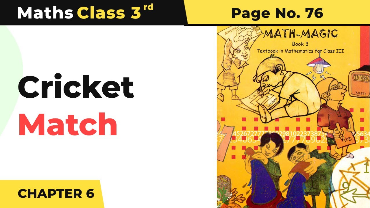 Cricket Match - Fun With Give and Take | Class 3 Maths Chapter 6 | Math ...