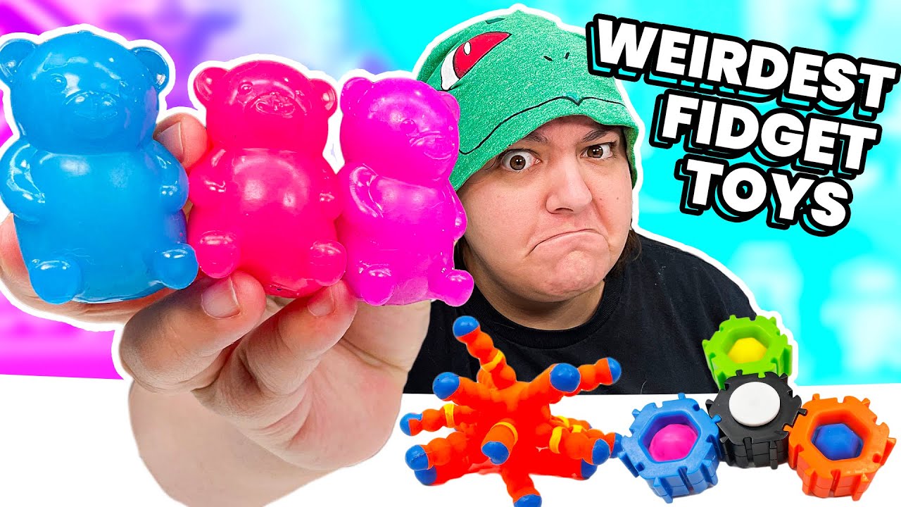 Trying Very WEIRD & Unique Fidget Toys Mystery Box - YouTube