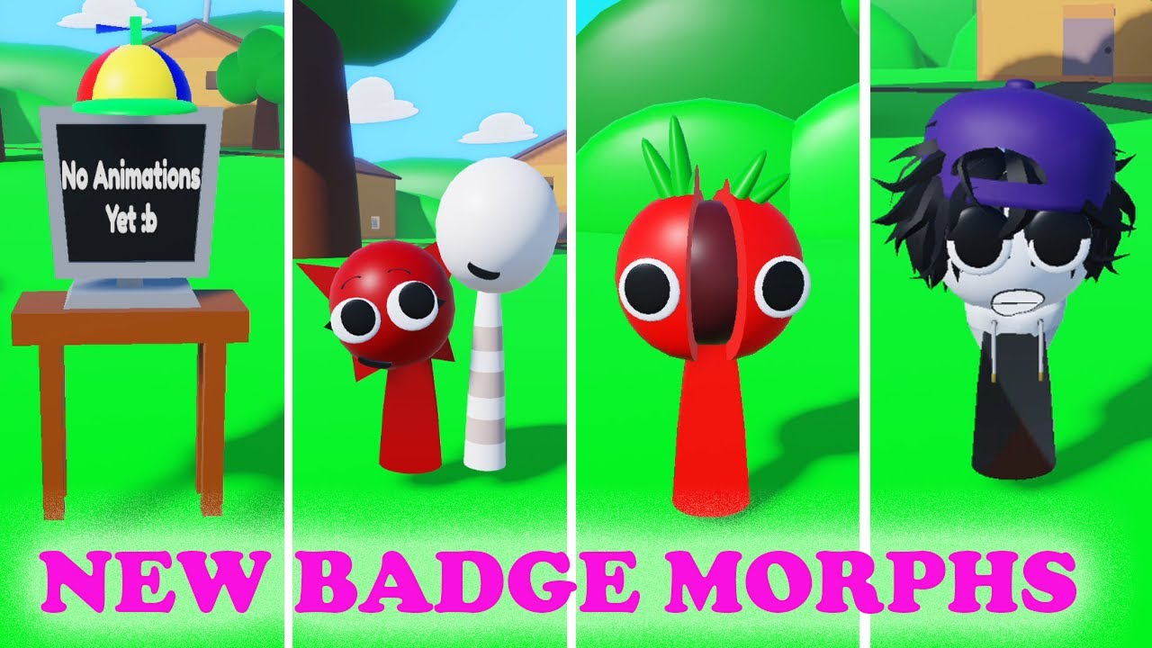How to Get All New Badge Morphs in 3D Sprunki RP and Animations - YouTube