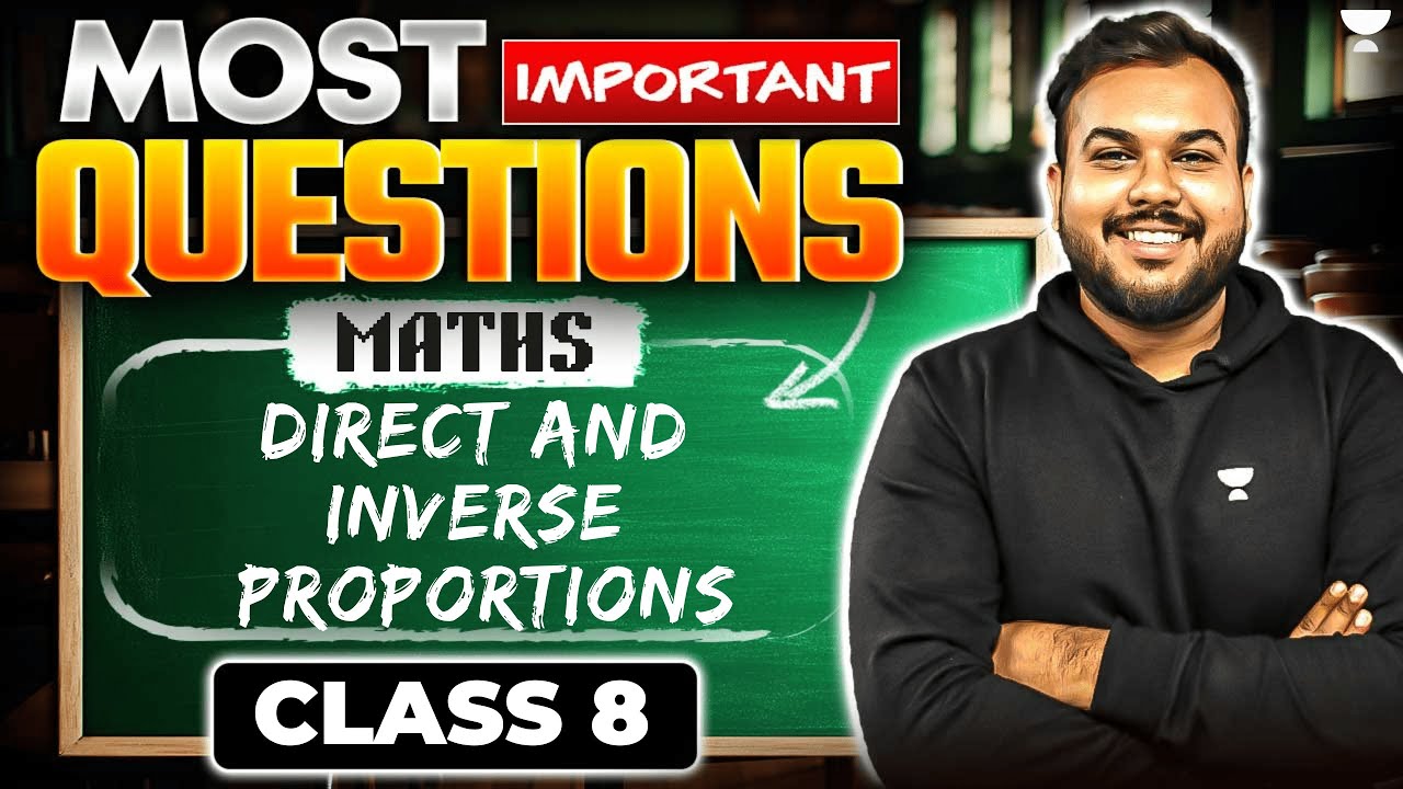 Direct and Inverse Proportions - Most Important Questions | Class 8 ...