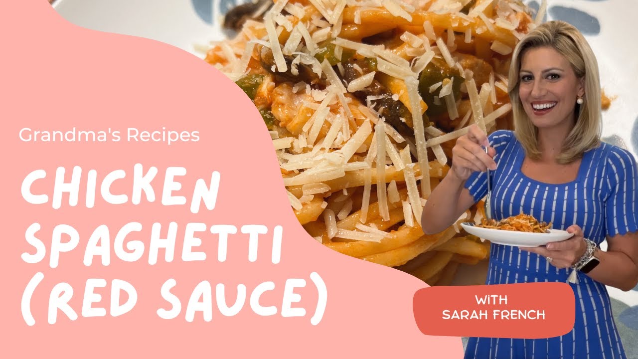 Chicken Spaghetti (red sauce) - YouTube