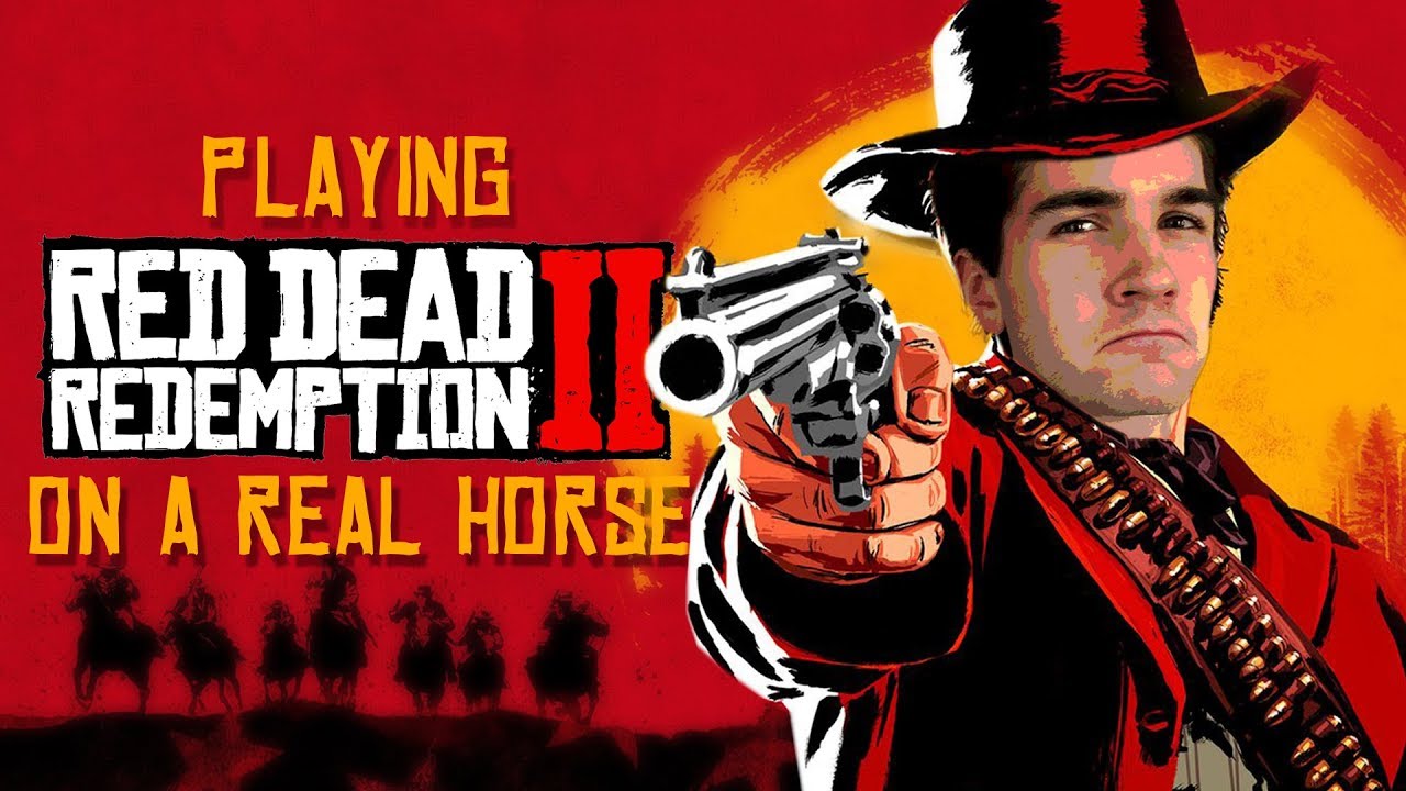 Riding Horses In Red Dead Redemption 2 While Riding a Horse In Real ...