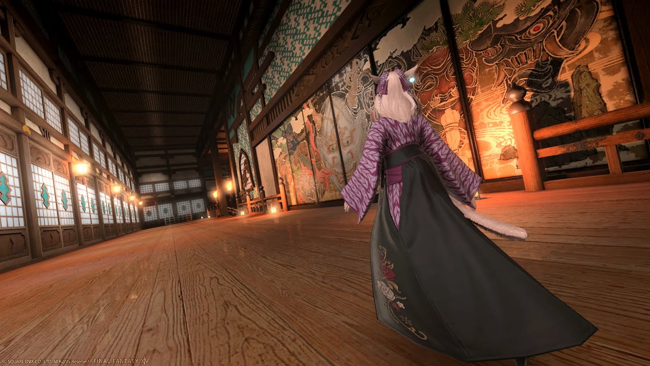 【FF14】クガネ城を散歩します🏯 4K Walking in Kugane Castle - YouTube