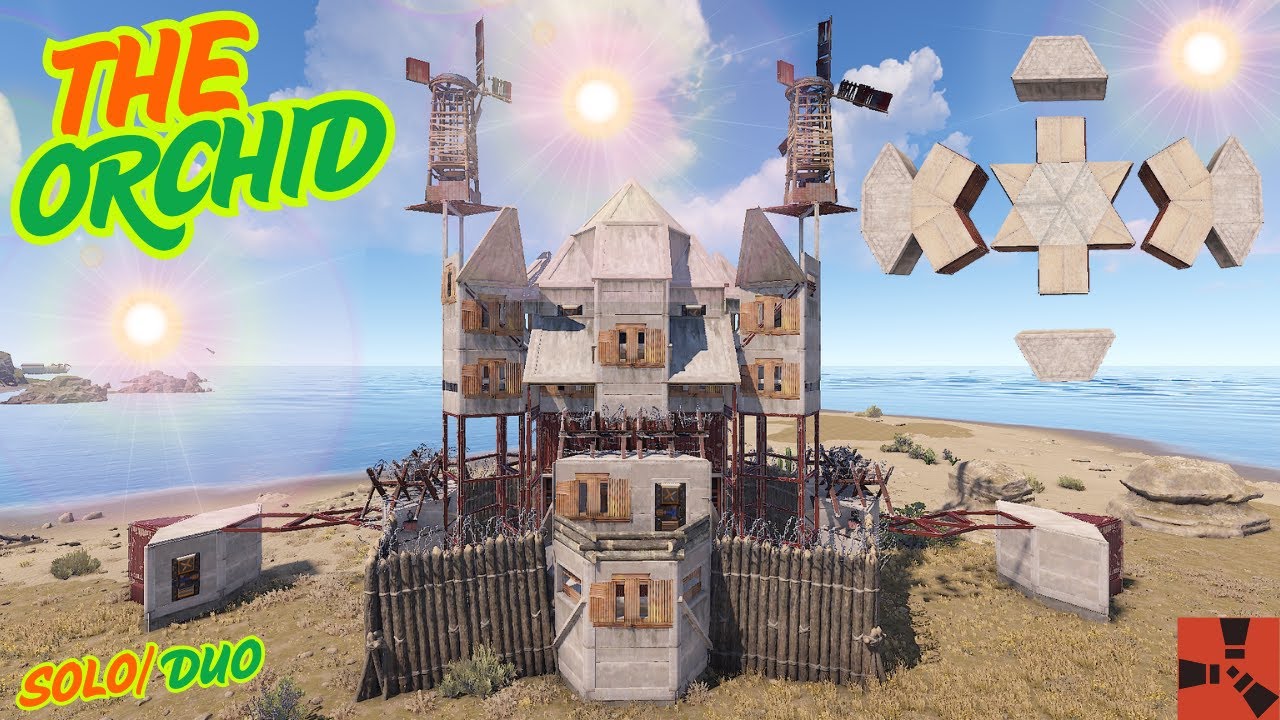The Orchid: My BEST Rust solo/Duo Base Design (So far) - YouTube