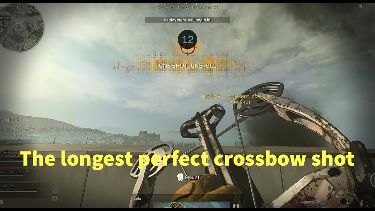 How to kill enemy with crossbow - Cod Warzone The longest perfect ...