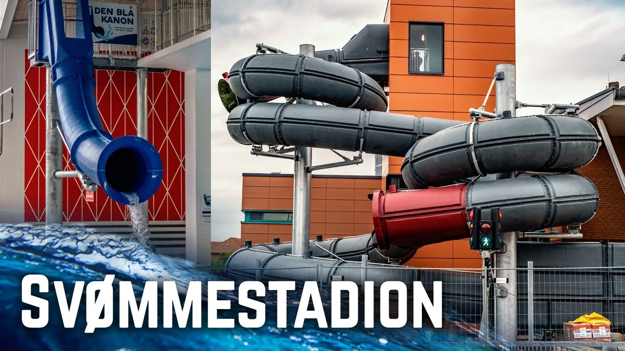 Indoor Water Park in Denmark: Svømmestadion - All Slides POV - YouTube