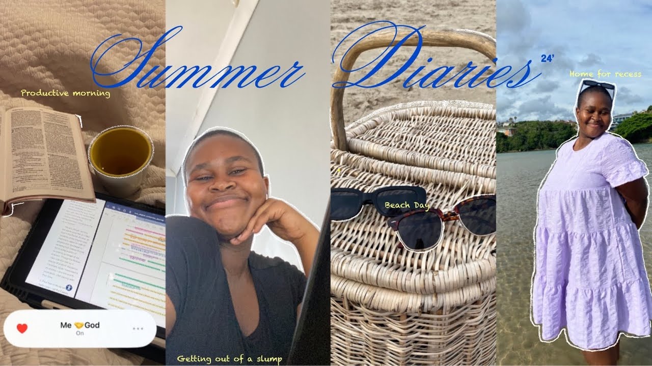Summer Diaries 24’ | Home for recess, getting out of a slump, beach day ...