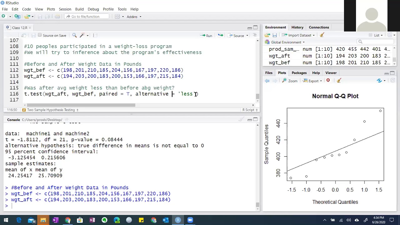 Class 12 Part 3 : Hypothesis Testing - One Sample and Two Sample Cases ...