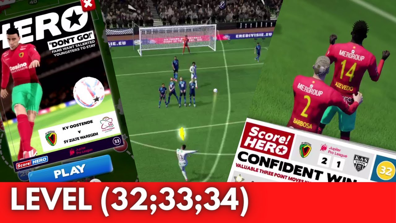 Score Hero 2022 Level 32;33;34 gameplay - YouTube