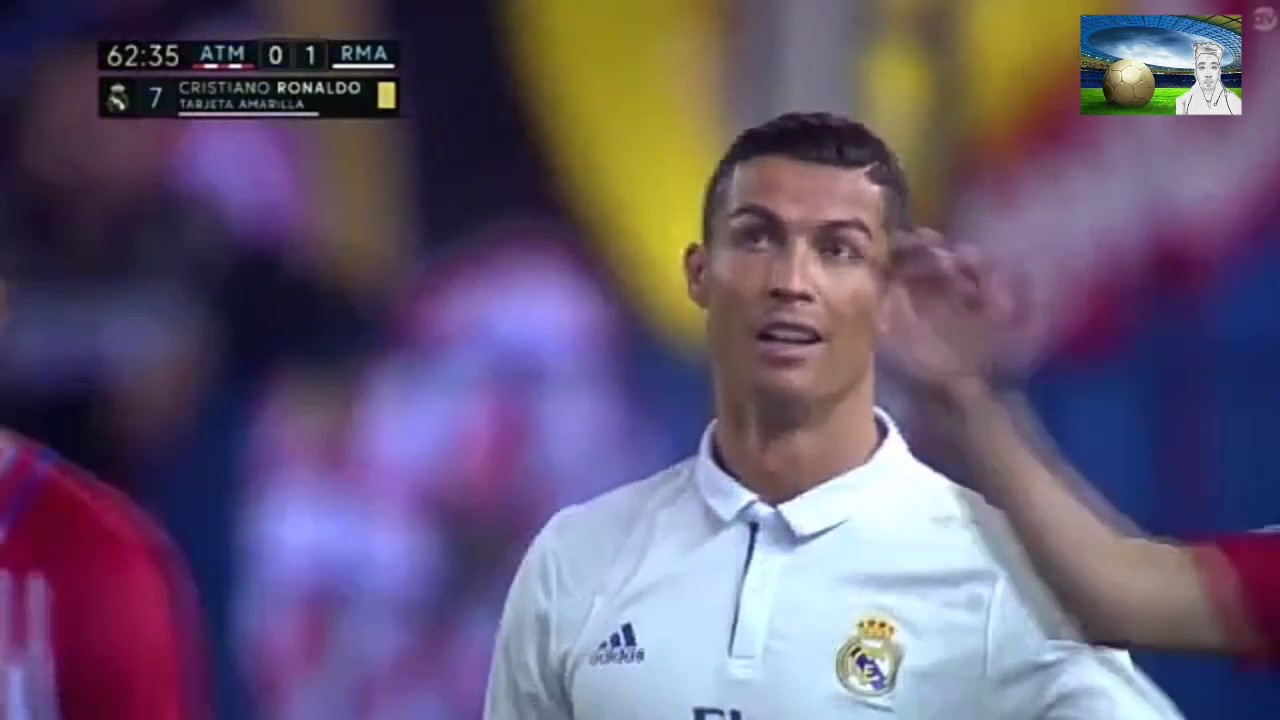 Cristiano Ronaldo FIGHT vs Koke - Atletico Madrid vs Real Madrid 2016 ...