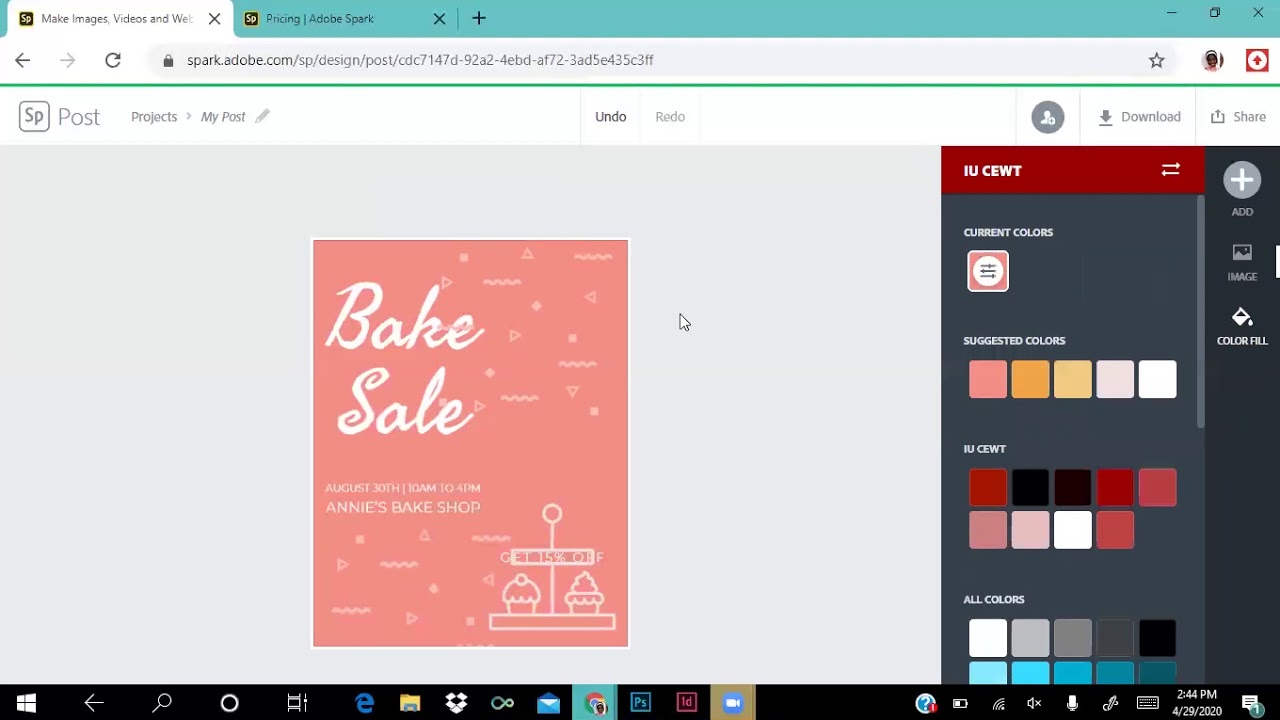 Micro Tutorial: Adobe Spark for Web Graphics - YouTube
