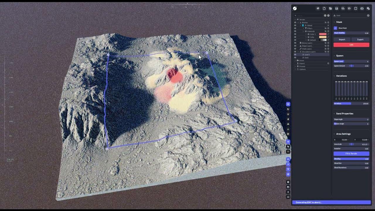 World Creator - Sand Simulation - YouTube