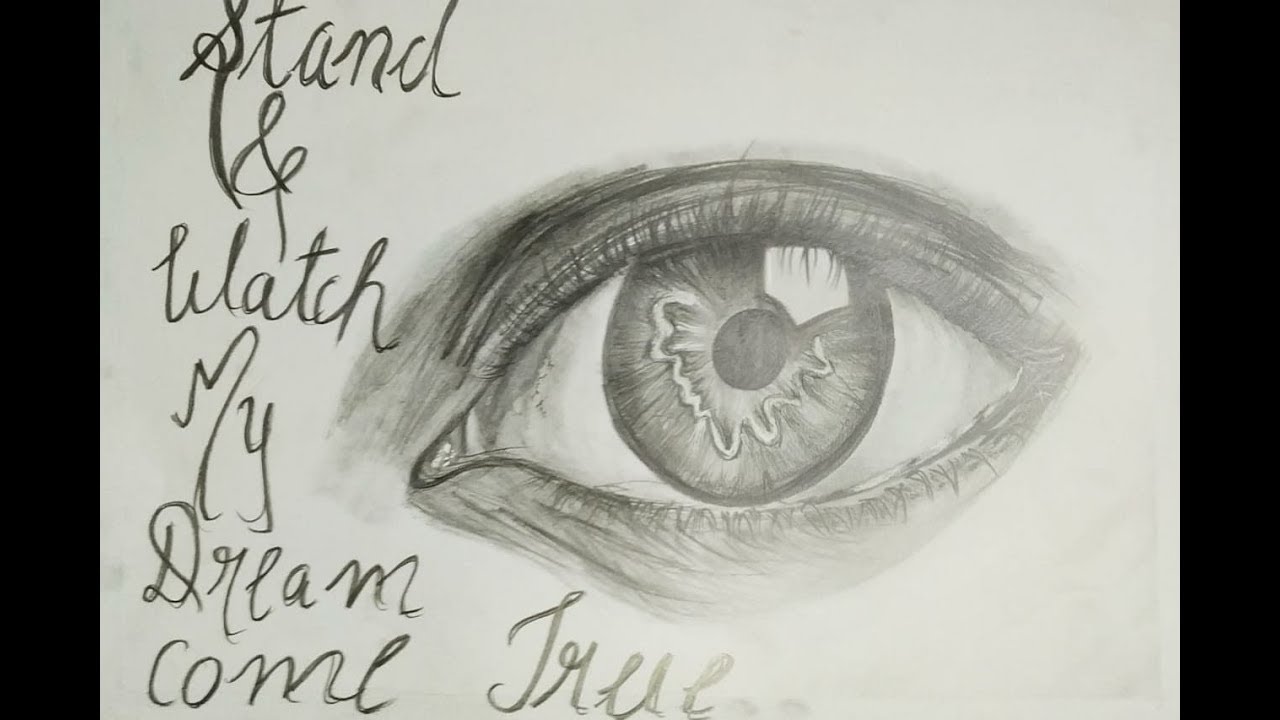 Eye Drawing tutorial || Draw with Ishaan || DWI || Drawn by Ishaan ...