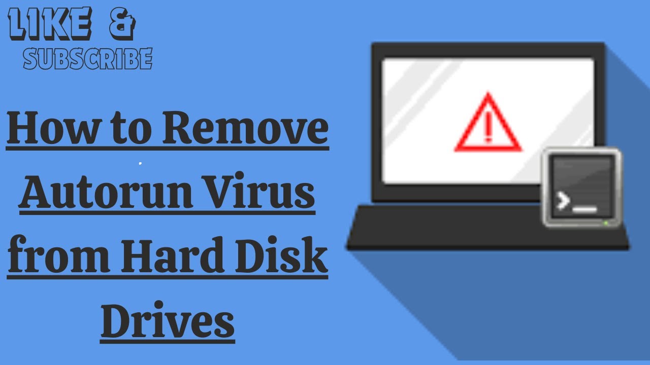 How to Remove Autorun Virus from Hard Disk Drives - YouTube