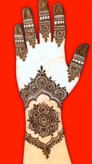 Front Hand Dulhan mehndi designs 🥰/mehadikedijayan/mahider design/cone ...
