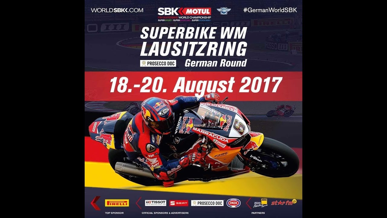 SBK Superbike WM Lausitzrig Germany - YouTube