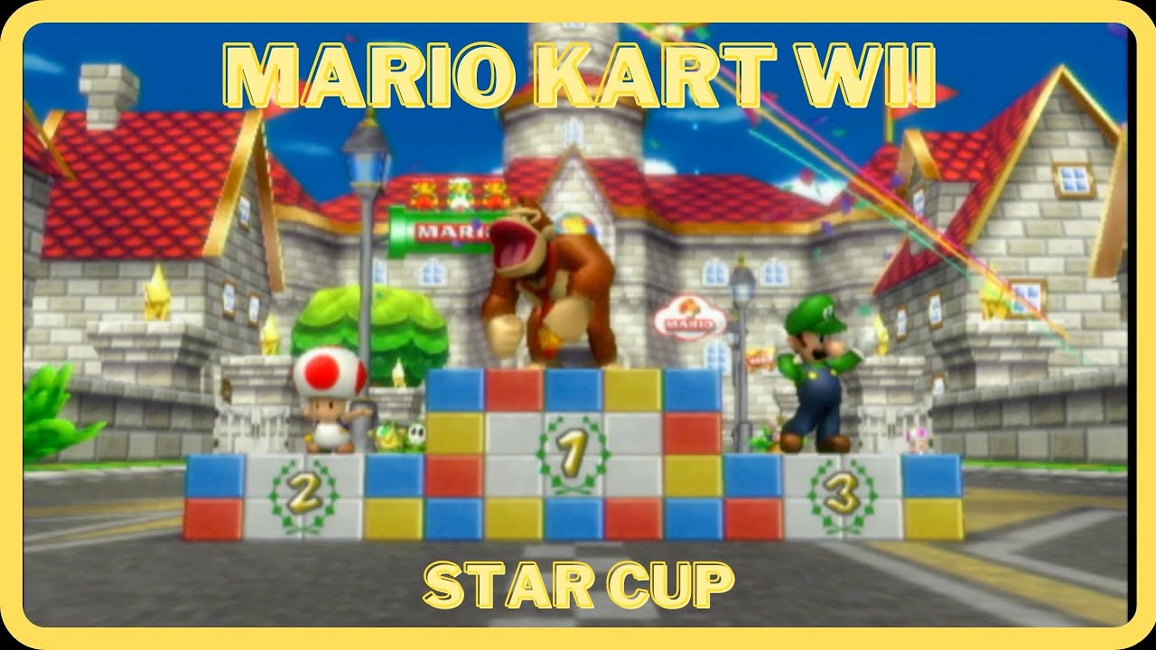 Mario Kart Wii Star Cup 50cc Race No Commentary Video - YouTube