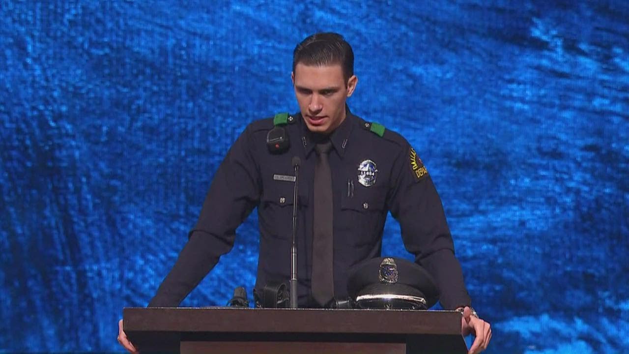 Friends, family remember Dallas officer Mitchell Penton - YouTube
