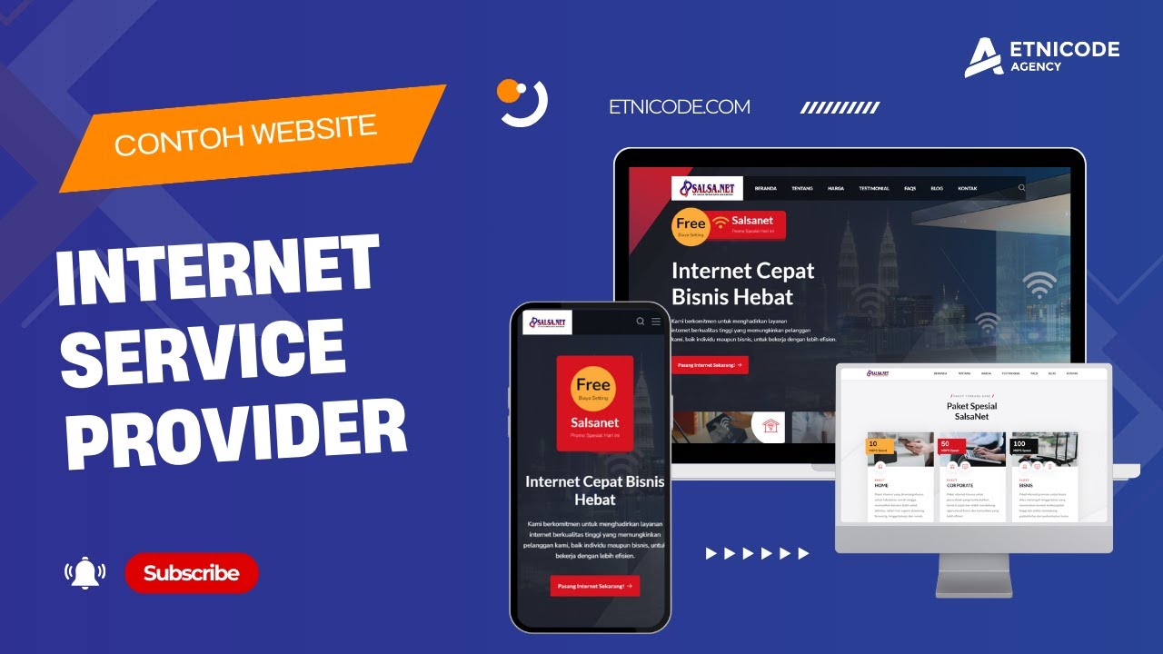 CONTOH WEBSITE PERUSAHAAN INTERNET SERVICE PROVIDER INDONESIA ...