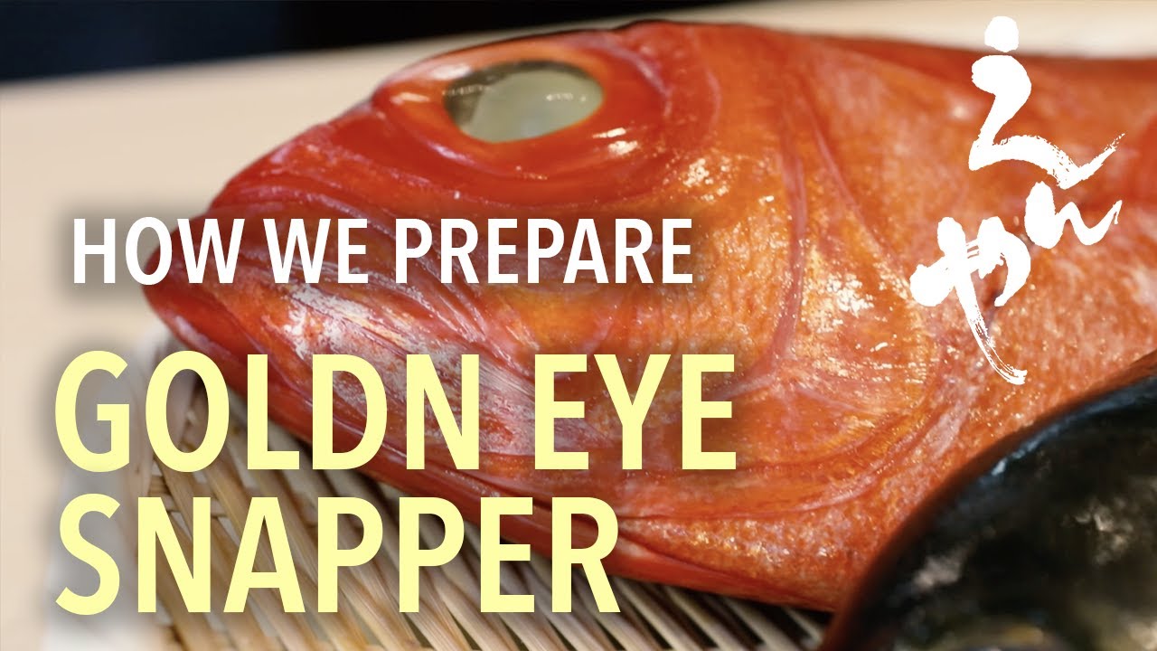SUSHI ENYA - How We Prepare Golden Eye Snapper - Chef Enya - YouTube