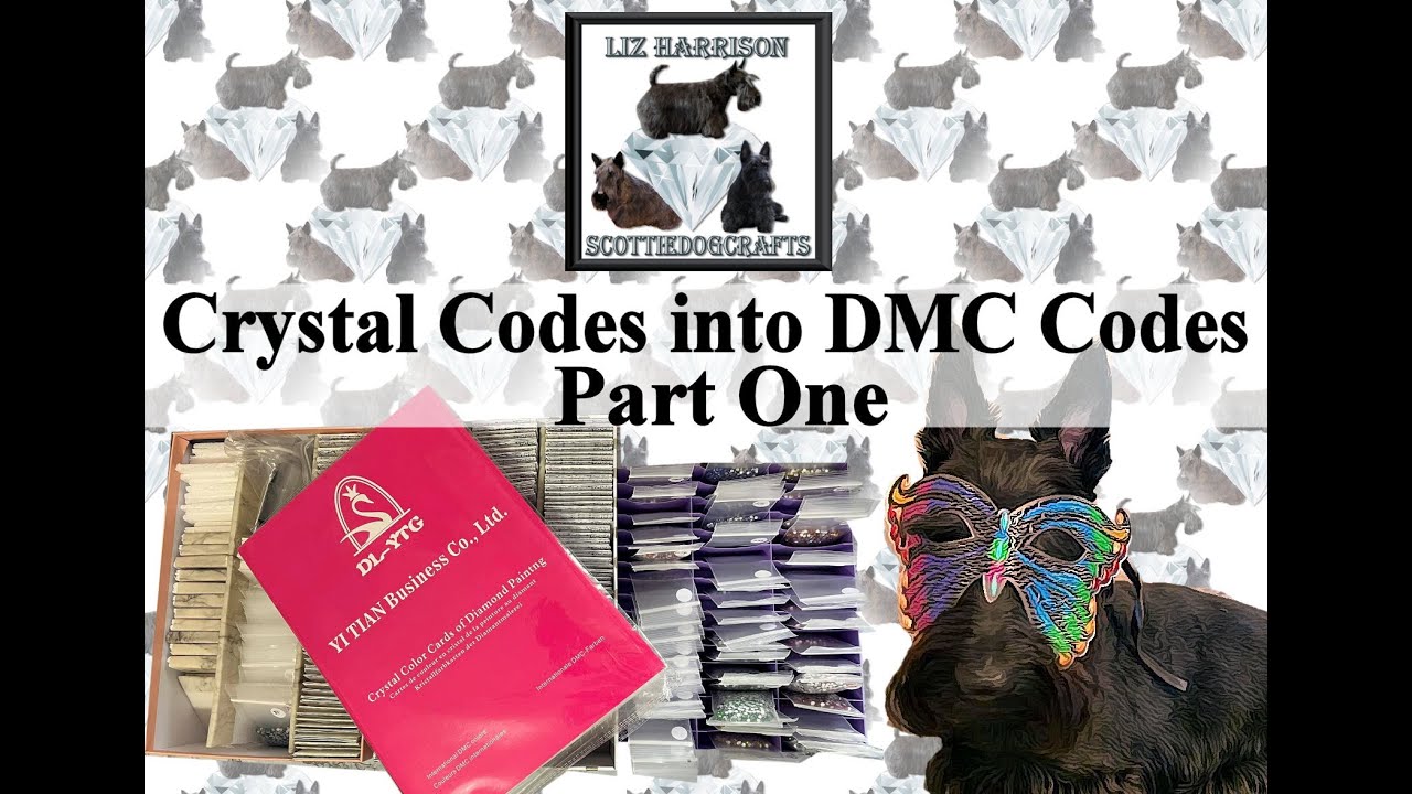 Diamond Painting |Changing Crystal Codes into DMC Colour Codes |Spare ...