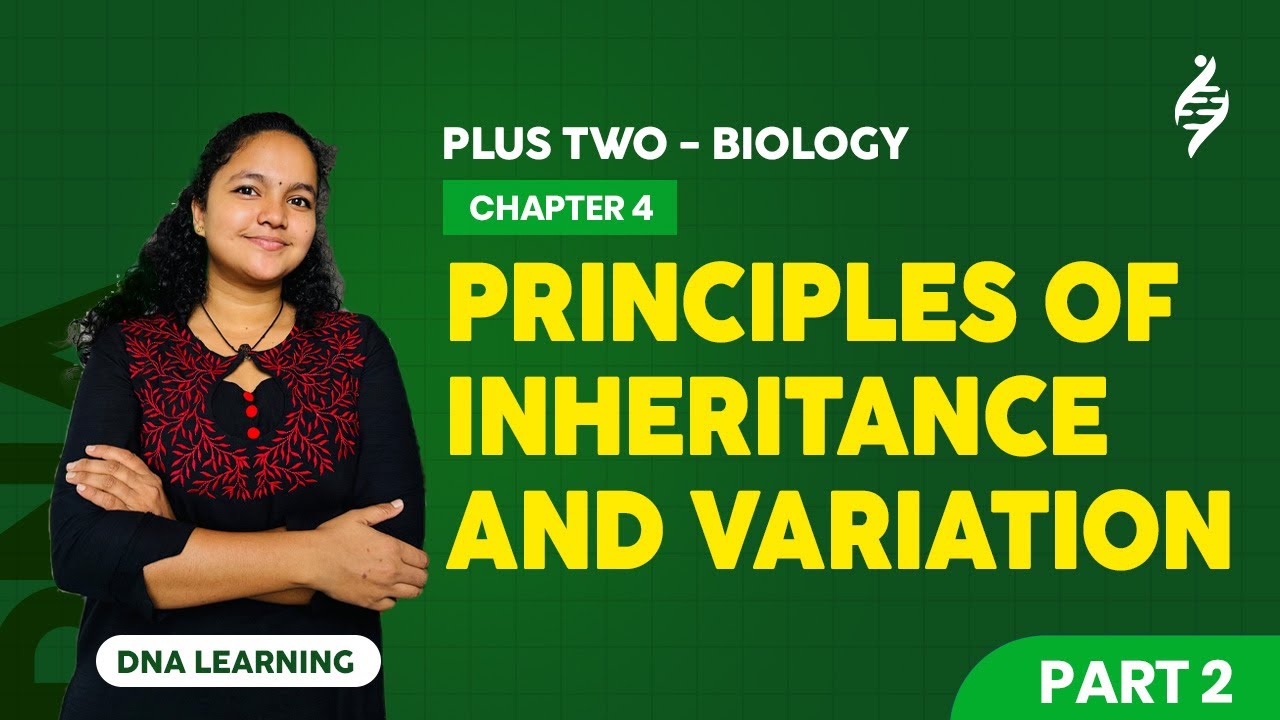 PLUS TWO BIOLOGY | CHAPTER 4 | PRINCIPLES OF INHERITANCE AND VARIATON ...