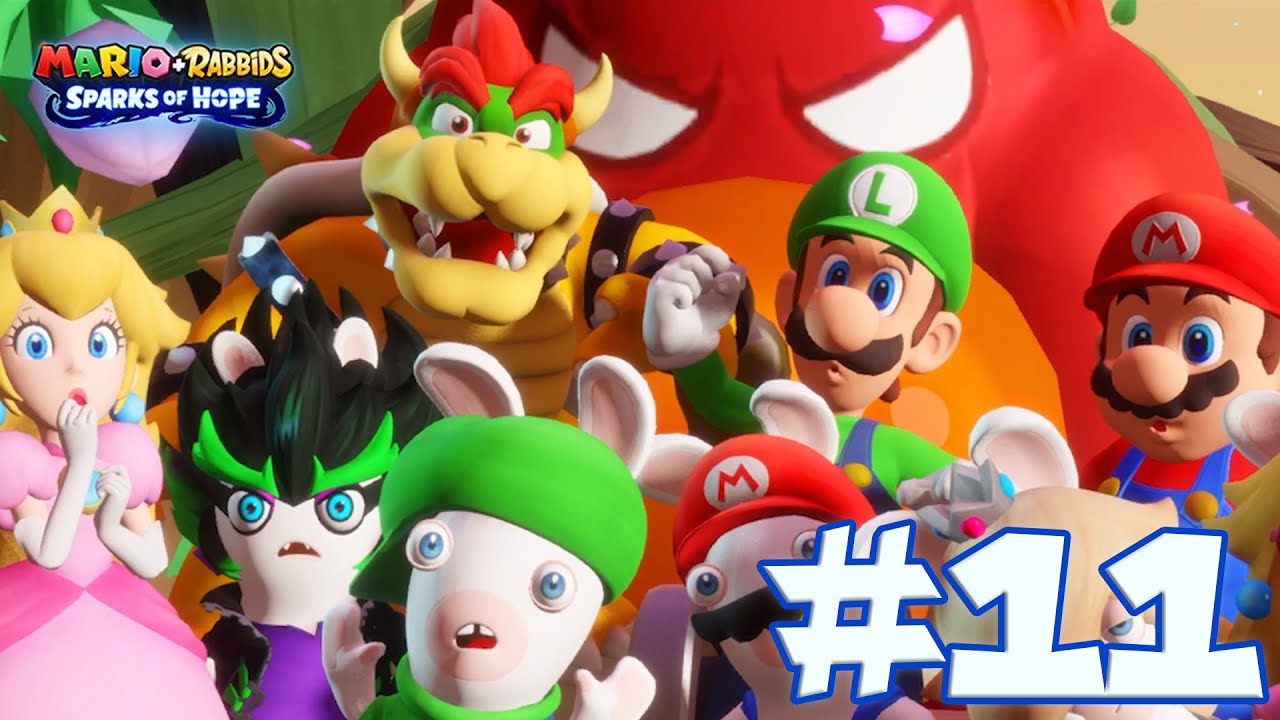 Mario + Rabbids Sparks Of Hope - Riding The Train Up Mt. Spout Gameplay ...