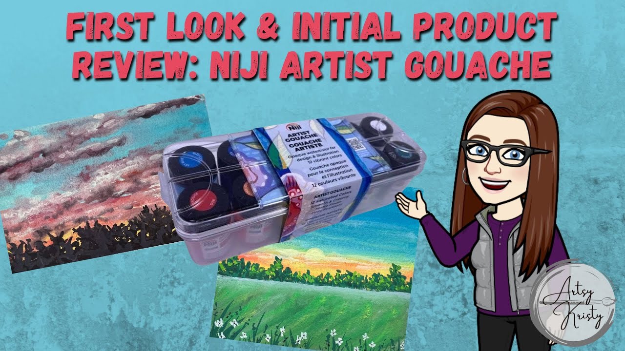Niji Artist Gouache Unboxing and Review - YouTube