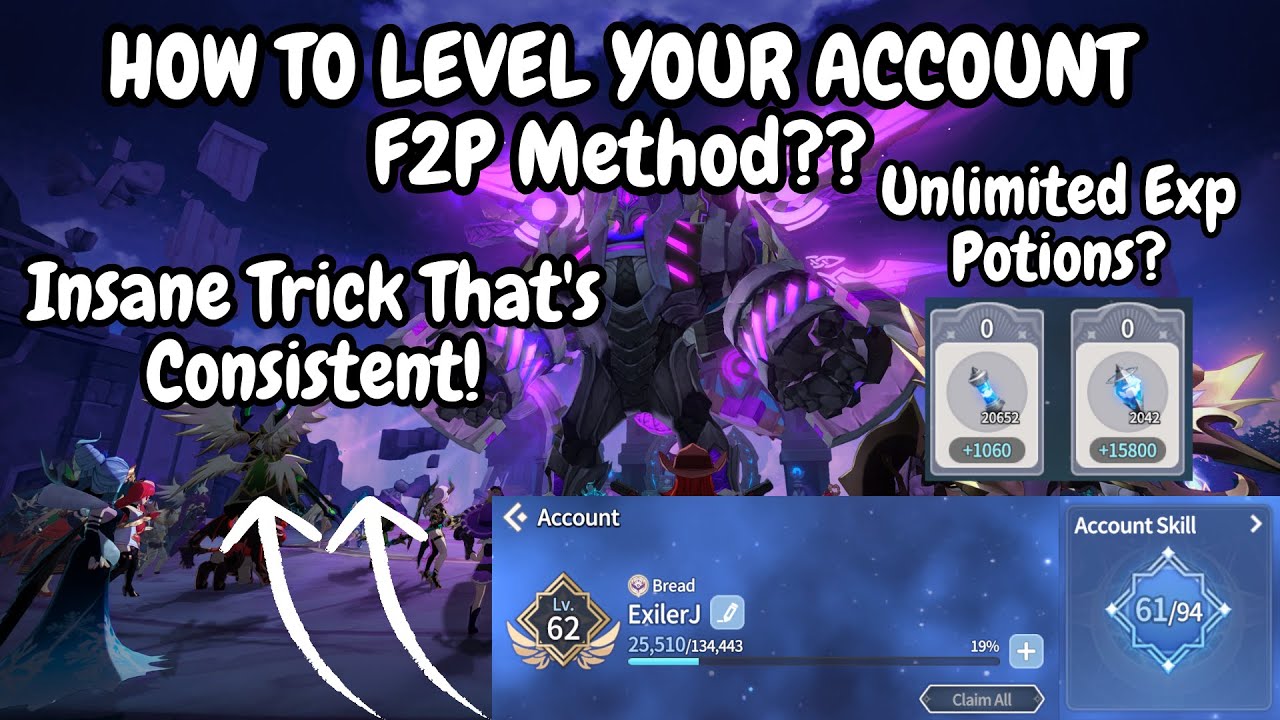[Summoners War: Chronicles] HOW TO GET Account Levels INSANE Consistent ...