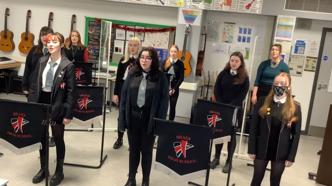 Braes High Senior Vocal Group performing "Somewhere Only We Know" - YouTube