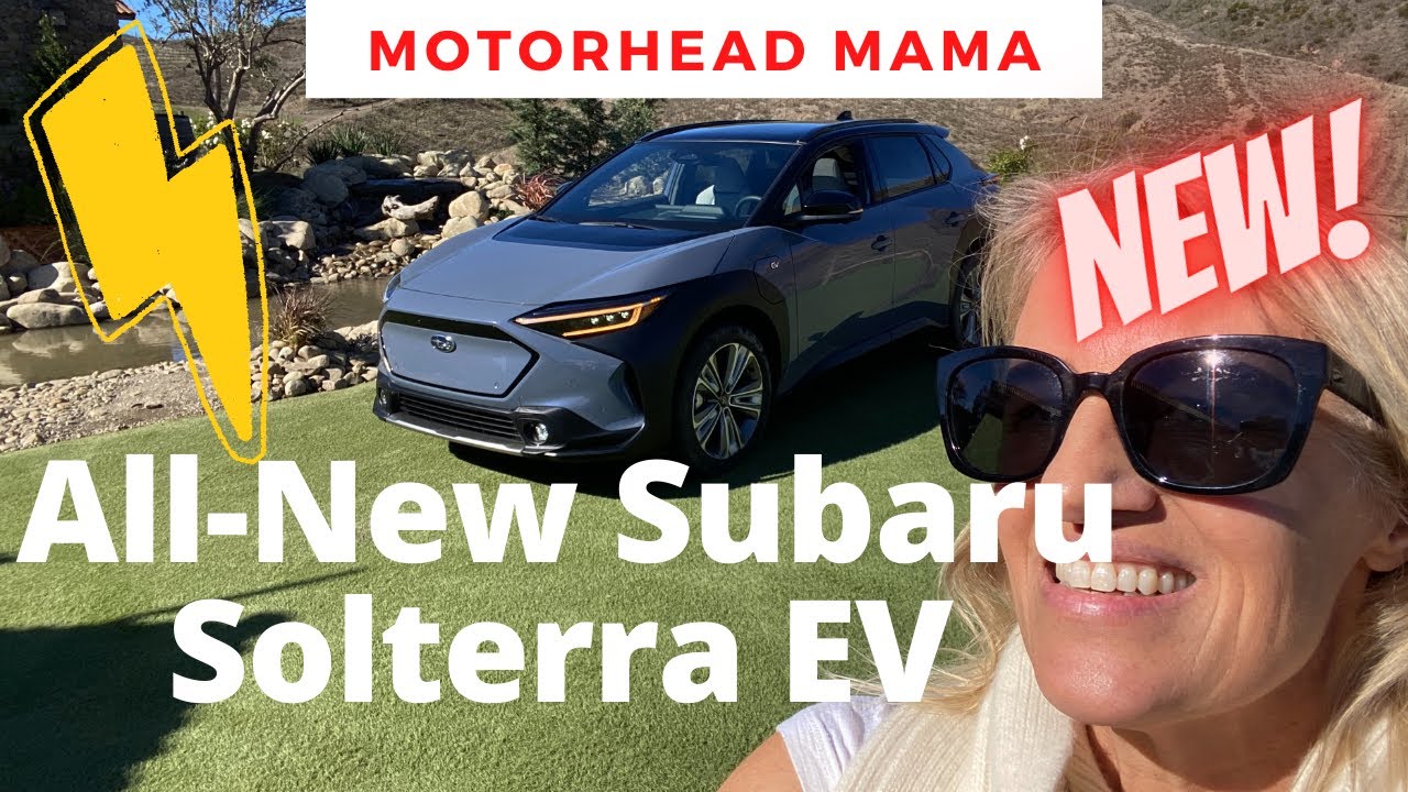 Subaru's All Electric Solterra FIRST LOOK! Subaru's First EV - YouTube