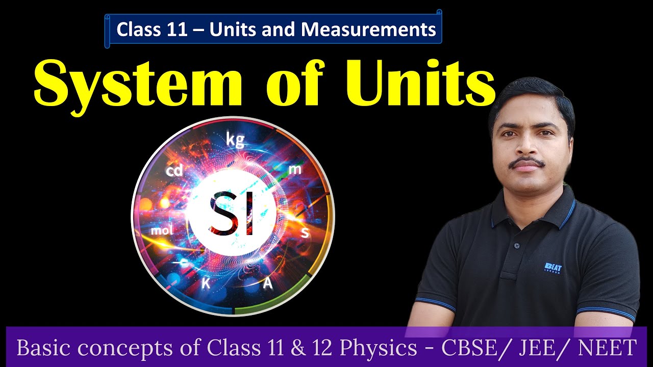 System of units / Units and measurements / class 11 physics / CBSE ...