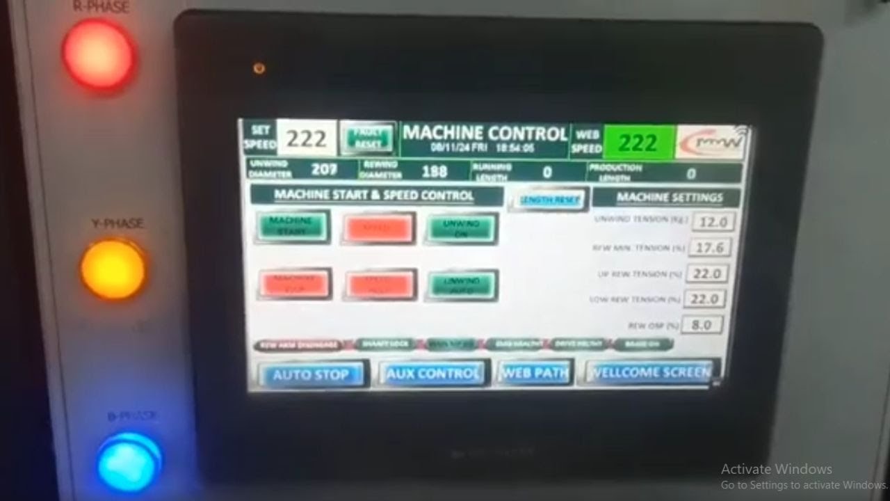 8 Colour Roto Gravure Machine Charatpur || Printing Machine - YouTube