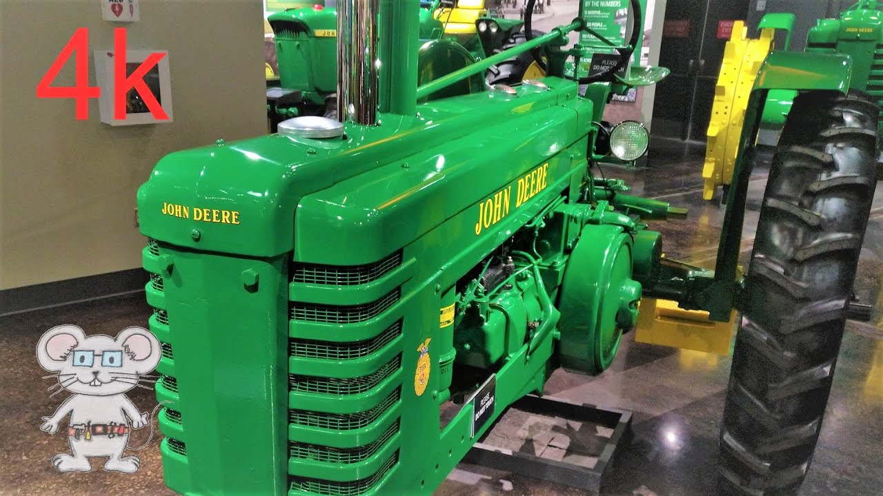 John Deere Model 'B' Tractor, 1945 in 4k - YouTube
