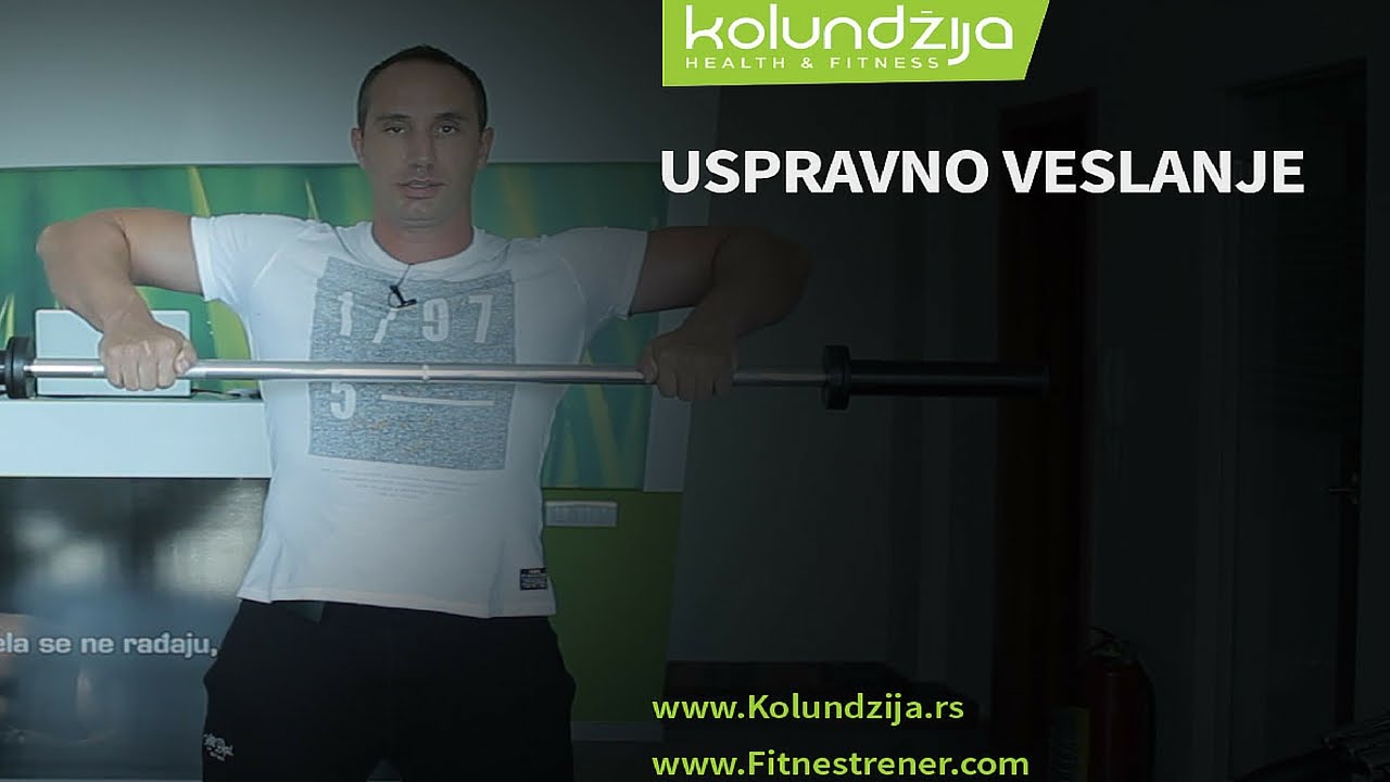 Vežbe za ramena : Kako se radi Uspravno veslanje - YouTube