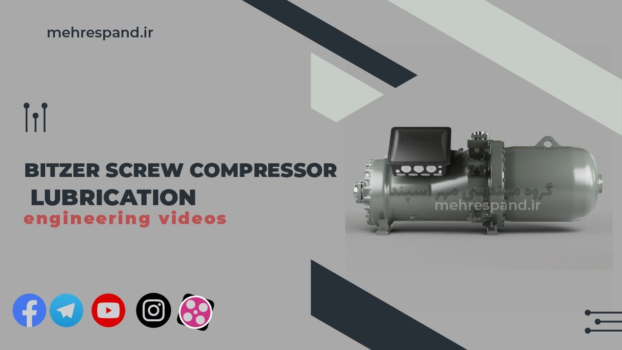 Bitzer screw compressor lubrication - YouTube