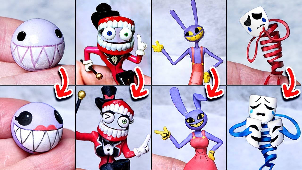 Making THE AMAZING DIGITAL CIRCUS: PILOT Gender Swap Sculptures ...