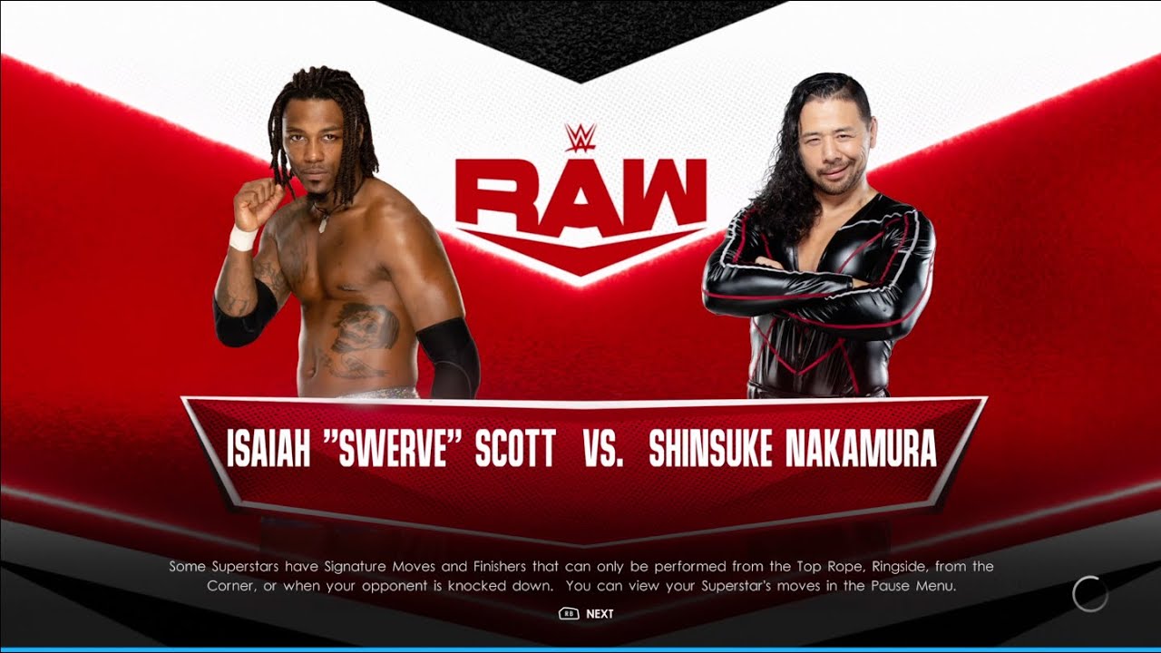 Isaiah "Swerve" Scott vs Shinsuke Nakamura: Tournament Qualification ...