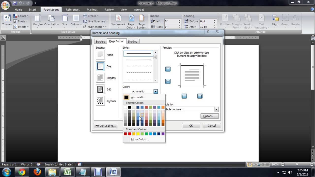 Where Is The Accent In Microsoft Word Page Borders Tech Niche YouTube