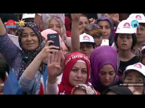 Recep Tayyip Erdoğa Antalya Mitingi ! (16.06.2018)