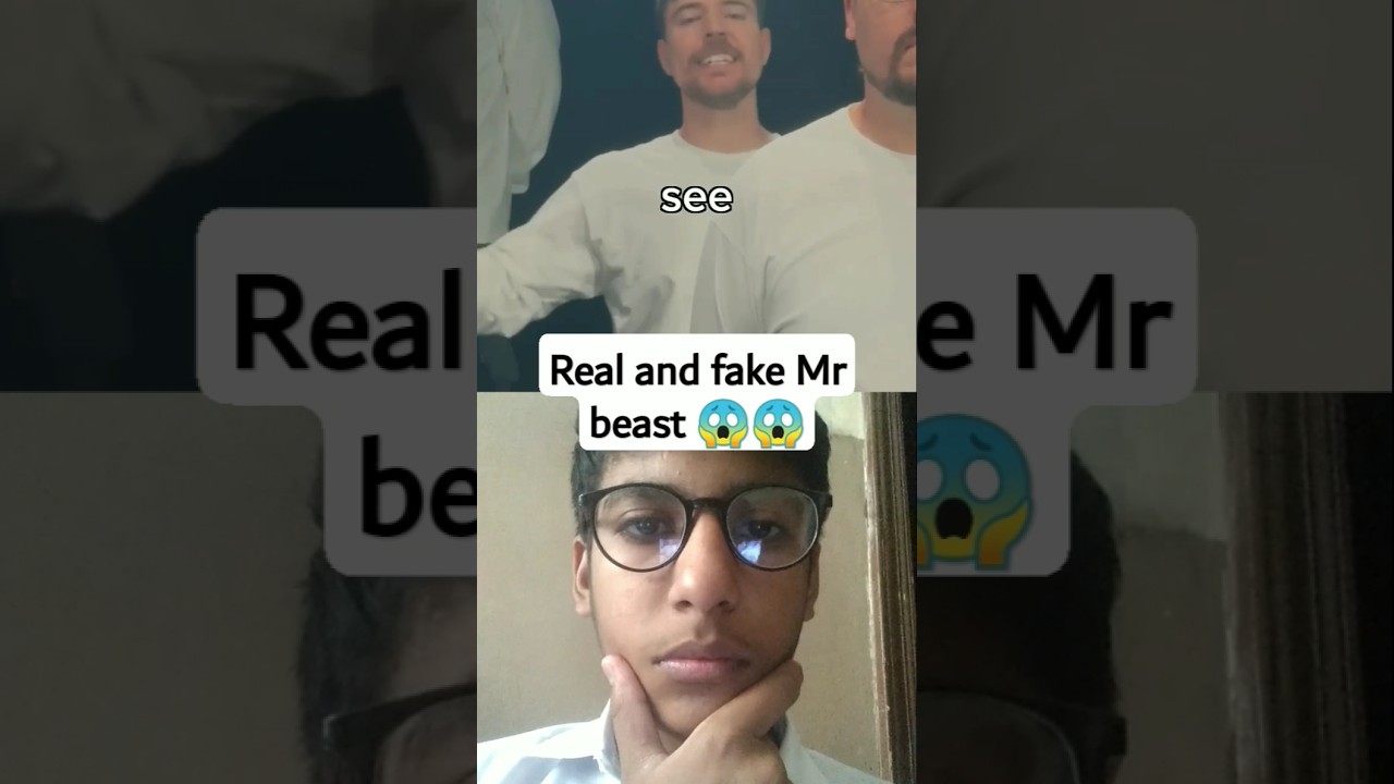 Real and fake Mr beast 😱😱#viral#shorts#ytshorts#mrbeast #tech - YouTube