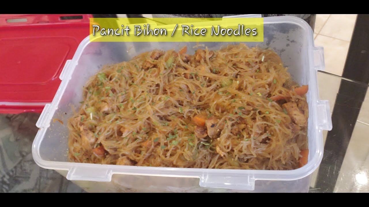 My First Cooking Vlog - My Own Pancit Bihon / Rice Noodles 🇨🇦 - YouTube