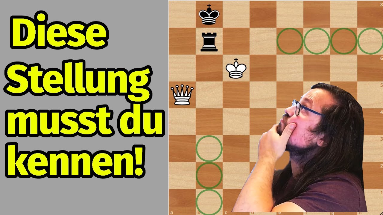 Dame gegen Turm Schach Endspiel Grundlagen || Die Philidor Position ...