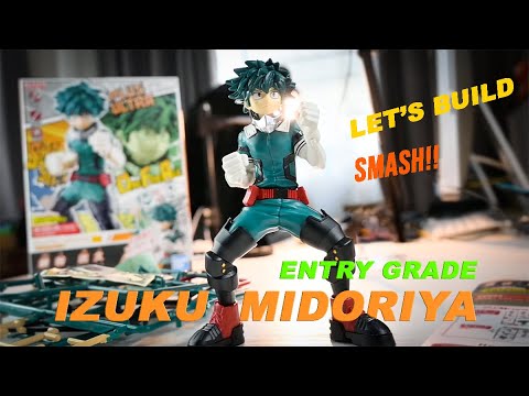 Let's Build ENTRY GRADE " IZUKU MIDORIYA " Smash!! Plastic model kit ...