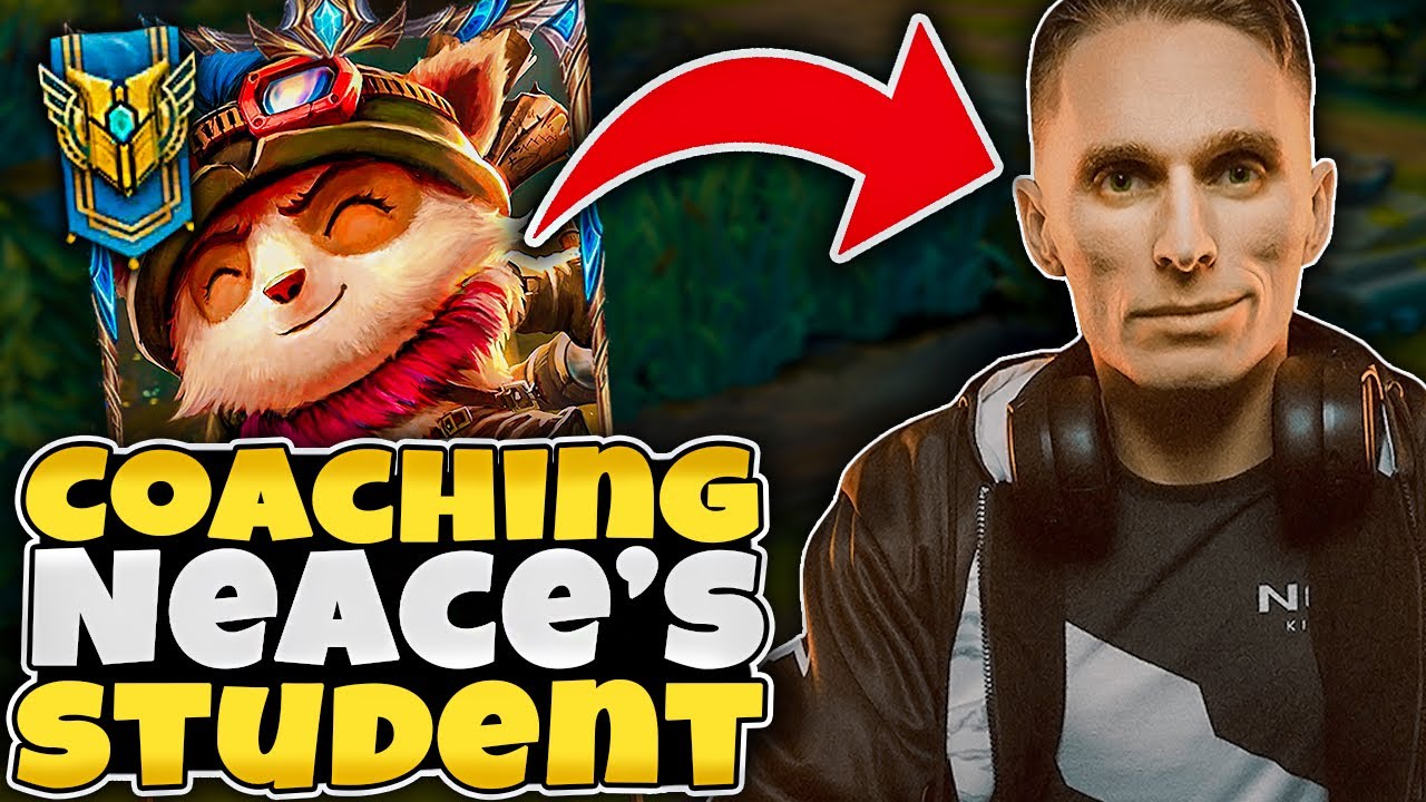 I stole NEACE student and Coached him on Teemo! (He already ranked up ...