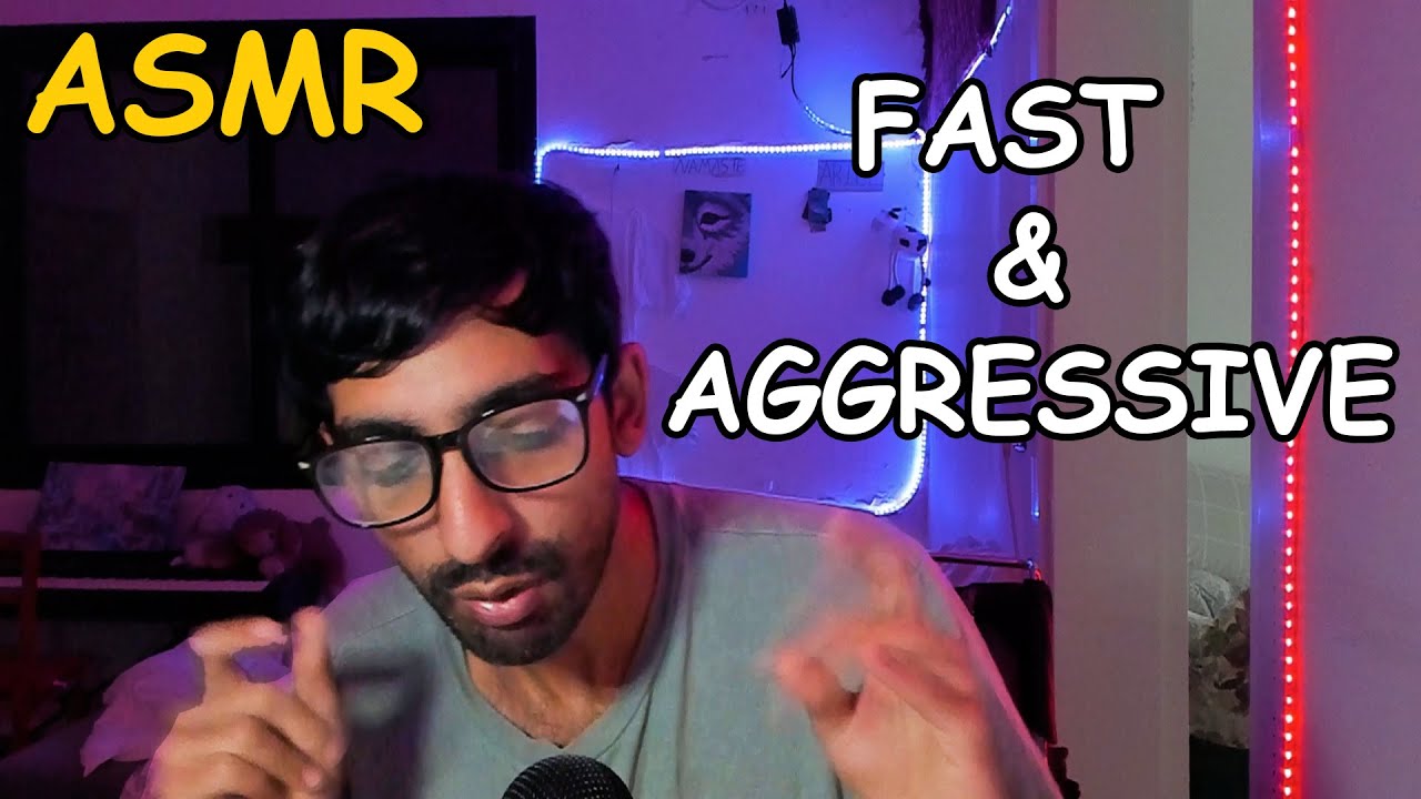 ASMR | 2:30 minutes of VERY FAST and AGGRESSIVE Triggers - YouTube