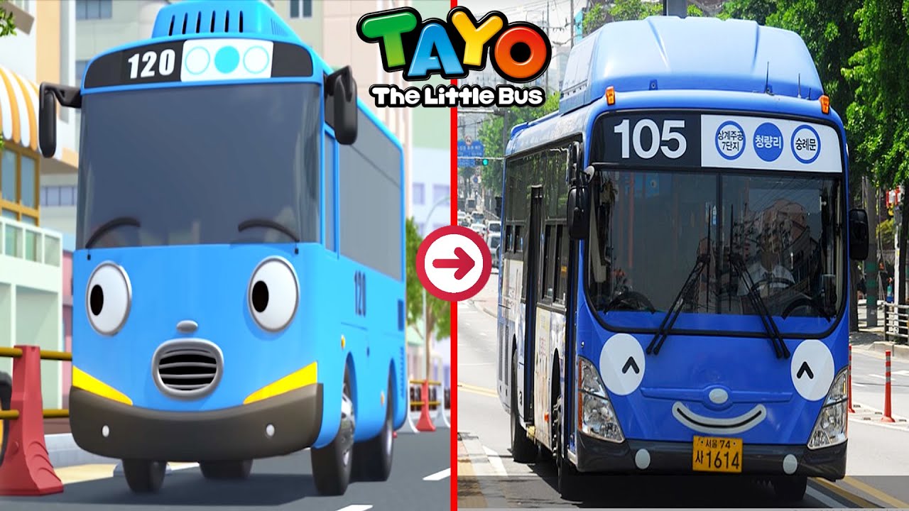 Tayo The Little Bus Characters In Real Life Part 10 || Cartoon ...