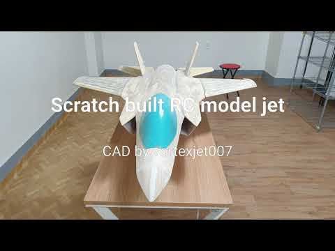 Scratch built RC model jet - YouTube