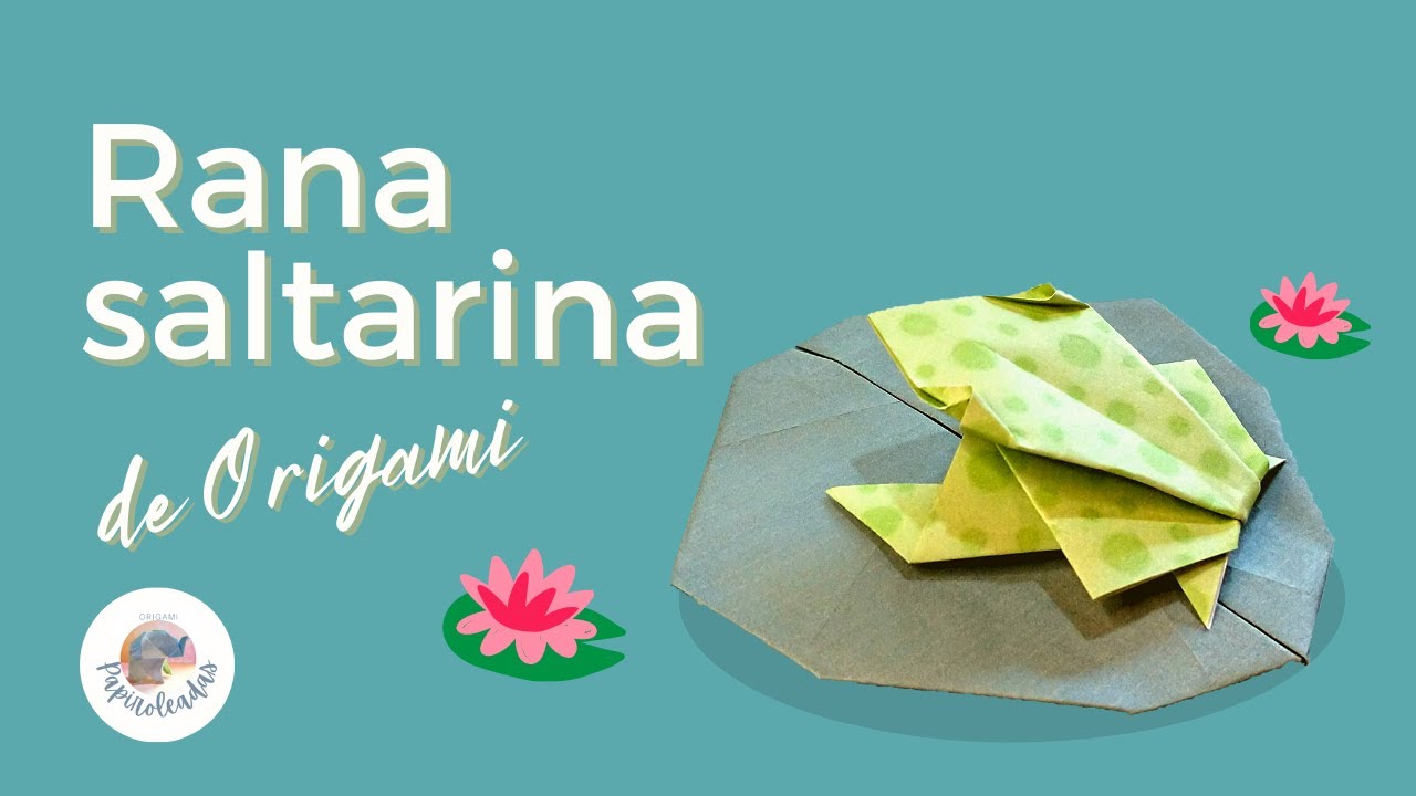 CÓMO HACER UNA RANA SALTARINA DE ORIGAMI / ORIGAMI JUMPING FROG 🐸 - YouTube