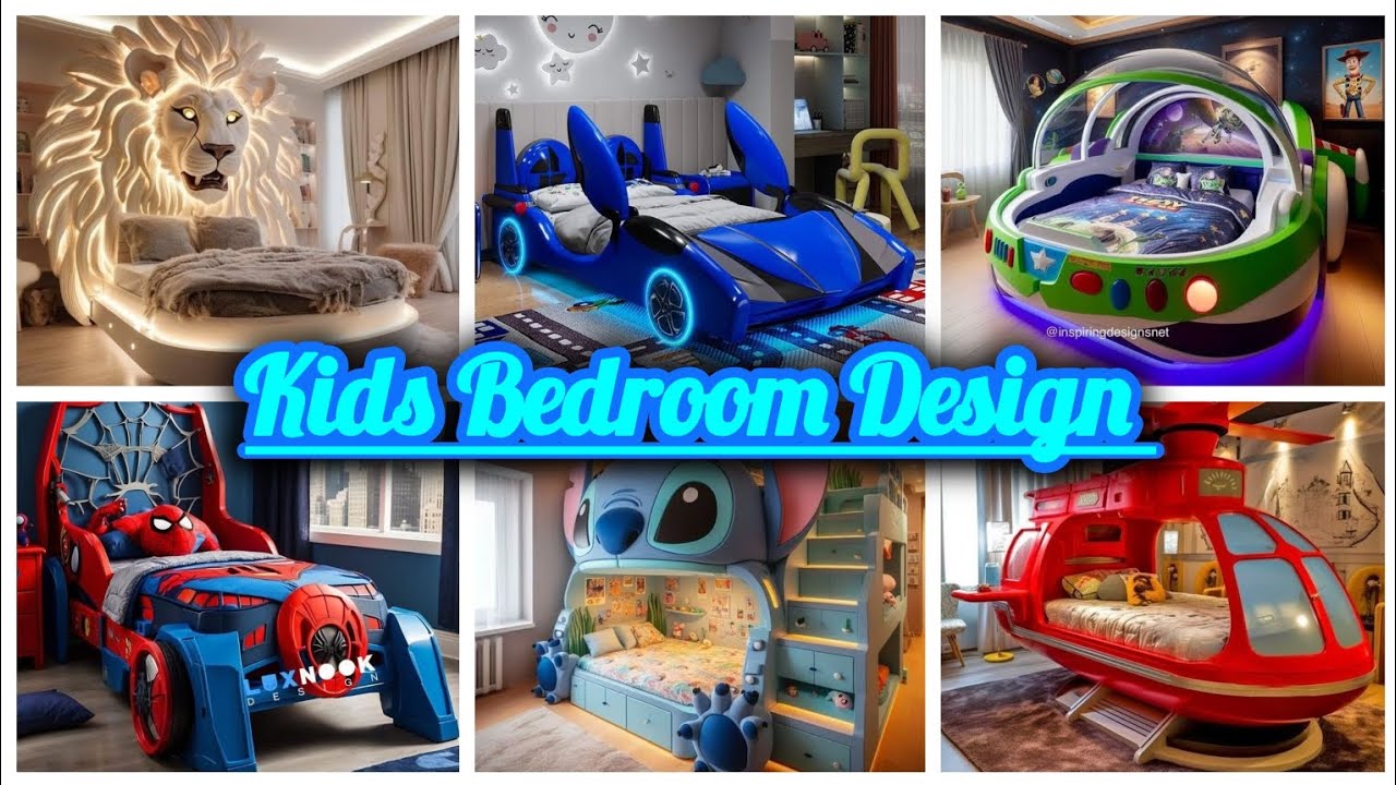Most Awaited Kids Character Bed Design | Cool Kids Bedroom | Boys VS ...